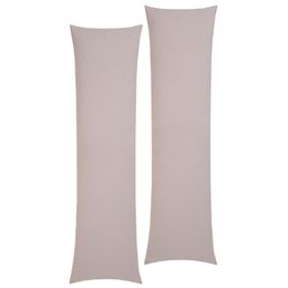 OTTO home Kissenbez&uuml;ge &raquo;Cremona3 Kissenbezug f&uuml;r Seitenschl&auml;ferkissen, OEKO-TEX zertifiziert&laquo; grau Jersey, Obermaterial: 100% Baumwolle B/L: 140cm x 