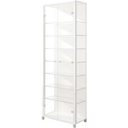 Fif M&ouml;bel fif m&ouml;bel Vitrine &raquo;Optima&laquo; Standvitrine, 2 Glast&uuml;ren, 7 B&ouml;den, vielseitig, perfekt f&uuml;r Sammler wei&szlig; Holzwerkstoff, Kunststoff, Sicherheitsglas ESG 