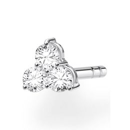 Thomas Sabo Damen Thomas Sabo Single-Ohrstecker &raquo;wei&szlig;e Steine silber&laquo; mit Zirkonia (synth.) bunt Silber 925 (recycelt)