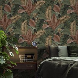 Sublime Vliestapete &raquo;GRENADA&laquo; floral Design Tapeten gr&uuml;n Vlies B/L: 0,52m x 10m, Rollen: 1