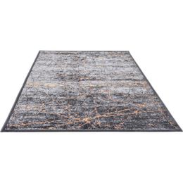 Gino Falcone Teppich &raquo;Orelia 103&laquo; rechteckig 7 mm H&ouml;he Kurzflor, modernes Design, mit leichtem Glanz, Wohnzimmer gold Polyester B : 195cm 1 Stk., 7mm, L: 280cm