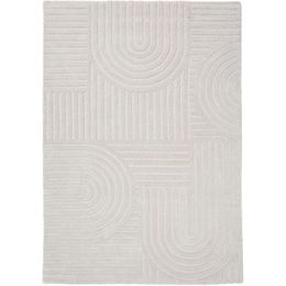 FLAIR RUGS Teppich &raquo;ZEN GARDEN&laquo; rechteckig 14 mm H&ouml;he 100% Wolle, Hoch-Tief-Effekt, auch als L&auml;ufer und in Rund erh&auml;ltlich Wolle B : 120cm 1 Stk., 