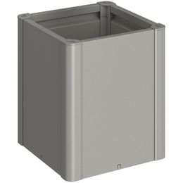 BioHort Hochbeet &raquo;BELVEDERE midi 0,5x0,5; verschiedene Farben&laquo; 53x53x61 cm, extrem langlebig, aus Metall grau Stahl B/H/T: 54,7cm x 61cm x 54,7cm