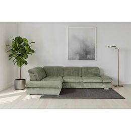 Die PlanBar Ecksofa &raquo;MP-IN17004 L-Form, Breite 323 cm, mit Federkern-Polsterung&laquo; inkl. Sitztiefenverstellung, wahlweise weitere Funktionen gr&uuml;n 88% 