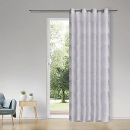 GERSTER Vorhang &raquo;Zelia&laquo; &Ouml;sen 1 Stk. tlg. SB-&Ouml;senschal "Zelia" silber Polyester 245cm, &Ouml;sen, 140cm