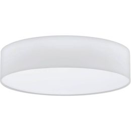 Eglo Deckenleuchte &raquo;PASTERI&laquo; E27 Deckenleuchte aus Textil und Kunststoff, Flurlampe Decke, E27, &Oslash; 57 cm wei&szlig; 3, &Oslash; 57cm H: 15cm