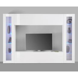Home Affaire Wohnwand &raquo;Maruska&laquo; Set wei&szlig; Holzwerkstoff B/H/T: 260cmcm x 180cmcm x 30cmcm