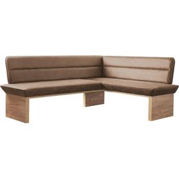 OTTO home Eckbank &raquo;Beluna Polsterbank, Sitzecke&laquo; mit Wellenunterfederung im Sitz, TOPSELLER braun Polyester B/H/T: 210cm x 89cm x 169cm, Luxus-