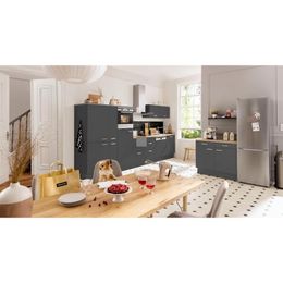 Optifit Kochfeldumbauschrank &raquo;Parma&laquo; Breite 60 cm grau Holzwerkstoff basaltgrau, B/H/T: 60cm x 87cm x 58,4cm, Komplettausf&uuml;hrung