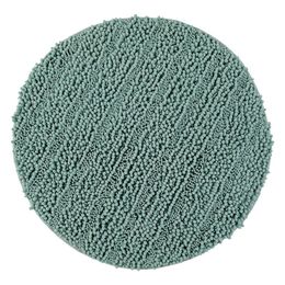 Wecon home Basics Badematte &raquo;Benno&laquo; H&ouml;he 22 mm waschbar, rutschfest, sehr weich, strapazierf&auml;hig, Chenille, robust gr&uuml;n Polyester rund ( &Oslash; 80cm), 1 