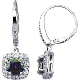 Firetti Damen Paar Ohrh&auml;nger &raquo;Schmuck Geschenk Silber 925 Ohrschmuck Ohrringe Kissenform&laquo; mit Zirkonia (synth.) silber Silber 925 (Sterlingsilber)