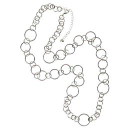 Firetti Herren Lange Kette &raquo;Ring Variety&laquo; grau Metall, L: 85