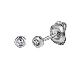 Firetti Damen Paar Ohrstecker &raquo;Schmuck Geschenk Silber 925 Ohrschmuck&laquo; mit Zirkonia (synth.) silber 3mm, Silber 925 (Sterlingsilber)