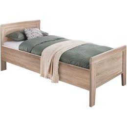 Wiemann Holzbett &raquo;Bern&laquo; 4-fach Liegeh&ouml;henverstellung beige Liegefl&auml;che L&auml;nge B: 200cm x 90cm, H&ouml;he Bett: 88cm H&ouml;he Fu&szlig;teil: 65cm, ohne Matratze