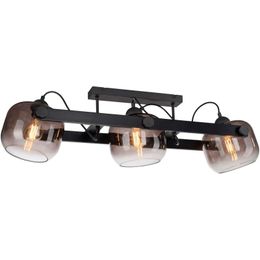 JUST LIGHT Deckenleuchte &raquo;CUP 2.0&laquo; E27 1 Stk. Warmwei&szlig; ExklusiveE27 schwarz 3, &Oslash; 19cm H: 24cm, 1 Stk.