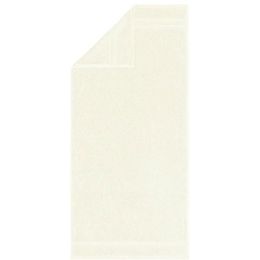 Egeria Handt&uuml;cher &raquo;Manhatten Gold&laquo; Uni Programm mit Streifenbord&uuml;re, reine Baumwolle wei&szlig; Frottier, Obermaterial: 100% Baumwolle B/L: 50cmx100cm, 2 Stk., 