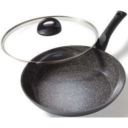 Stoneline Bratpfanne &raquo;CERAMIC&laquo; Aluminium &Oslash; 28 cm, Induktion grau &Oslash; 28cm + H&ouml;he 4,4cm