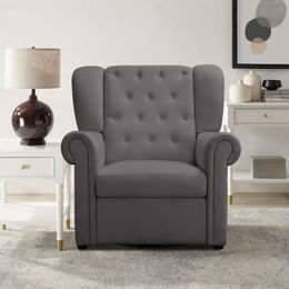 Home Affaire Relaxsessel &raquo;Lillyse&laquo; 1 Stk. tlg. Drehbar und mit Schaukelfunktion grau 100% Polyester Veloursstoff, Drehfunktion Integrierte Fu&szlig;st&uuml;tze 