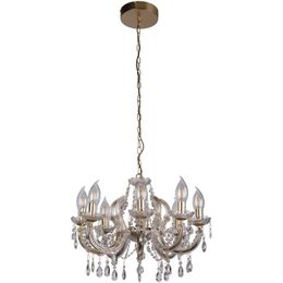 Searchlight Kronleuchter &raquo;Au&szlig;enleuchte Utah, 8-flammig&laquo; E14 1 Stk. Glamour&ouml;s gold 8, &Oslash; 60cm H: 45cm, 1 Stk.