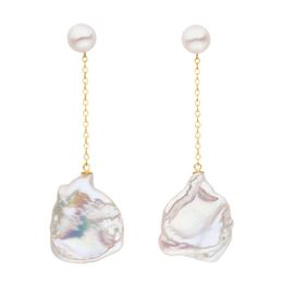 Firetti Damen Paar Ohrstecker &raquo;Schmuck Geschenk Ohrschmuck Perle&laquo; Made in Germany - mit S&uuml;&szlig;wasserzuchtperle gold Perlen Silber 925 (Sterlingsilber)