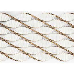 Komar Fototapete &raquo;Twist - Gr&ouml;&szlig;e 368 x 254 cm&laquo; bedruckt glatt Wohnzimmer, Schlafzimmer gold Papier B/L: 368m x 254m, Rollen: 8