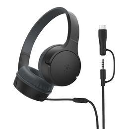 Belkin On-Ear-Kopfh&ouml;rer &raquo;SoundForm Mini&laquo; Freisprechfunktion schwarz Weicher, verstellbarer Kopfb&uuml;gel und kleinere, gepolsterte H&ouml;rmuscheln sorgen f&uuml;r einen 