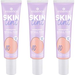 Essence Damen Foundation &raquo;SKIN tint&laquo; mit veganen Inhaltsstoffen beige 90ml
