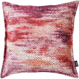 done. Dekokissen &raquo;Glam Colour&laquo; Rei&szlig;verschluss, Ohne F&uuml;llung, meliert rot Polyester B/L: 65cm x 65cm, 1 Stk.