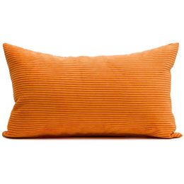 G&ouml;zze Dekokissen &raquo;Capri Cord&laquo; orange Polyester B/L: 30cm x 50cm, 1 Stk.