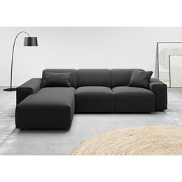 Home Affaire Ecksofa &raquo;Glimminge L-Form auch in Breitcord, Feincord + Easy care-Bezug,&laquo; Breite 264, Zierkissen grau 100% Polyester B/H/T: 264cm x 71cm 
