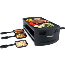 Steba Raclette &raquo;RC 6 BAKE & GRILL&laquo; 6 Stk. Raclettepf&auml;nnchen 1.500 W schwarz Einheitsgr&ouml;&szlig;e