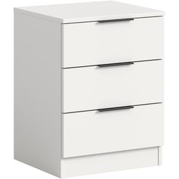 Home Affaire Nachtkommode &raquo;Skarde Nachttisch Beistelltisch Kommode, Breite: 45 cm&laquo; 1 Stk. tlg. Skarde, Nachtkommode, 3 Schubk&auml;sten, wei&szlig; wei&szlig; 