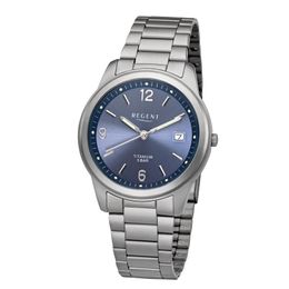 Regent Uhren Regent Herren Quarzuhr Armbanduhr, Herrenuhr, analog, Tag silber Einheitsgr&ouml;&szlig;e