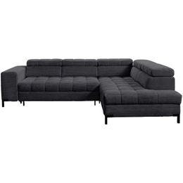 exxpo - sofa fashion Ecksofa &raquo;Bocco, hochwertige Verarbeitung, toller Sitzkomfort, bequem, L-Form&laquo; wahlweise mit Bettfunktion u. Bettkasten, inkl. 