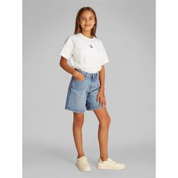 Calvin Klein Jeans M&auml;dchen Bermudas &raquo;BERMUDA SHORTS CLOUDY BLUE&laquo; in blauer Waschung blau 4 (104), N-Gr
