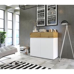 Home Affaire Kommode &raquo;Rimini&laquo; Breite 90 cm wei&szlig; B/H/T: 90cm x 86cm x 40cm, 2 Stk., 2 Stk.