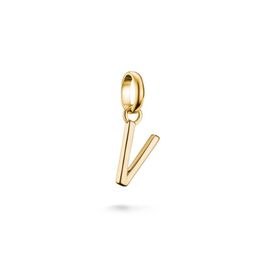 Thomas Sabo Damen Thomas Sabo Charm Buchstabe &raquo;Charm Alphabet/Buchstabe - Connect&laquo; gold V