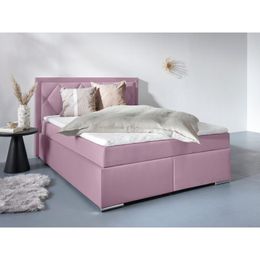 Home Affaire Boxbett &raquo;ALFIE, Polsterbett wahlweise mit Bettkasten, Samtvelours-Bezug&laquo; mit Bonnell-oder Taschenfederkernmatratze H2,H3, H4, 120/140/
