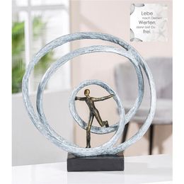 Casablanca by Gilde Dekofigur &raquo;Skulptur "Liberation"&laquo; wei&szlig; Kunstharz B/H/T: 38cm x 35cm x 13cm