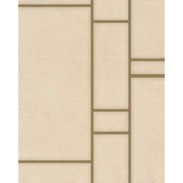 marburg Vliestapete Steinoptik moderne Tapete f&uuml;r Wohnzimmer Schlafzimmer K&uuml;che beige Vlies B/L: 0,53m x 10,05m