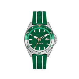 Lacoste Herren Quarzuhr &raquo;MAINSAIL&laquo; Armbanduhr, Herrenuhr, Silikonarmband, analog gr&uuml;n Einheitsgr&ouml;&szlig;e