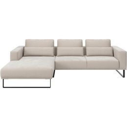Musterring Ecksofa &raquo;JUSTB! PM100, stilvoller Lounge-Komfort von &laquo; Kollektion Bettina Zimmermann, optionaler Sitzvorzug & Fu&szlig;-Auswahl beige 94% Polyester, 6% 