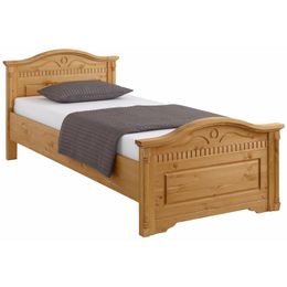 OTTO home Massivholzbett &raquo;Graz, hohe Belastbarkeit, klassischer Landhausstil, FSC zertifiziert&laquo; Breite/Belastbarkeit 180cm/220 KG, 90cm/=120KG, mit 