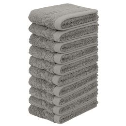 OTTO home Waschlappen &raquo;Regona, Seift&uuml;cher 30x30cm, flauschig und weich, 500 gr/m&sup2;&laquo; Premium Handt&uuml;cher mit Bord&uuml;re, Handtuch-Set, 100% Baumwolle grau 