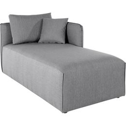 OTTO home Ottomane &raquo;N&ouml;re&laquo; Modul - zum Zusammenstellen; in vielen Bezugsqualit&auml;ten und Farben grau Samtoptik (100% Polyester);Struktur (100% 