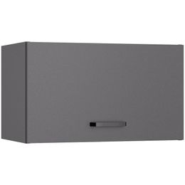 KOCHSTATION H&auml;ngeschrank &raquo;KS-Paula&laquo; 60 cm breit, 35 cm hoch, mit 1 Klappe mit Gasdruckd&auml;mpfer grau anthrazit, B/H/T: 60cm x 35,2cm x 34,9cm