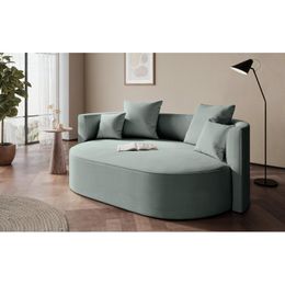 LeGer Home by Lena Gercke 2,5-Sitzer &raquo;ISALIE Samtoptik, rundes Loungesofa, mit Kissen, perfekt gepolstert&laquo; moderne Stoffe, mit 4 Zierkissen, extra 
