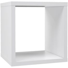 FORTE Regalw&uuml;rfel &raquo;Mauro&laquo; Regalw&uuml;rfel, B/H/T 38,2x38,3x32,9 cm, langlebige Beschichtung wei&szlig; Holzwerkstoff B/H/T: 38,2cm x 32,9cm x 32,9cm, 1 Stk. 