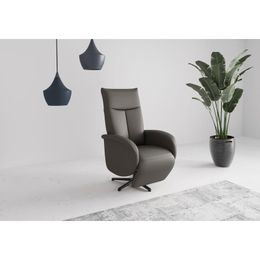 Sit & More sit&more TV-Sessel &raquo;Zora&laquo; wahlweise mit Aufstehhilfe, 2 Motoren und Akku grau NaturLEDER ,mit 2 Motoren,mit Akku,mit Kopfteilverstellung,mit 