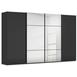 Rauch Schwebet&uuml;renschrank &raquo;Kleiderschrank Schrank Garderobe Schlafzimmerschrank SCALE-TRIO&laquo; edle dreigeteilte Front mit 2 Zierleisten Spiegel/Glas 